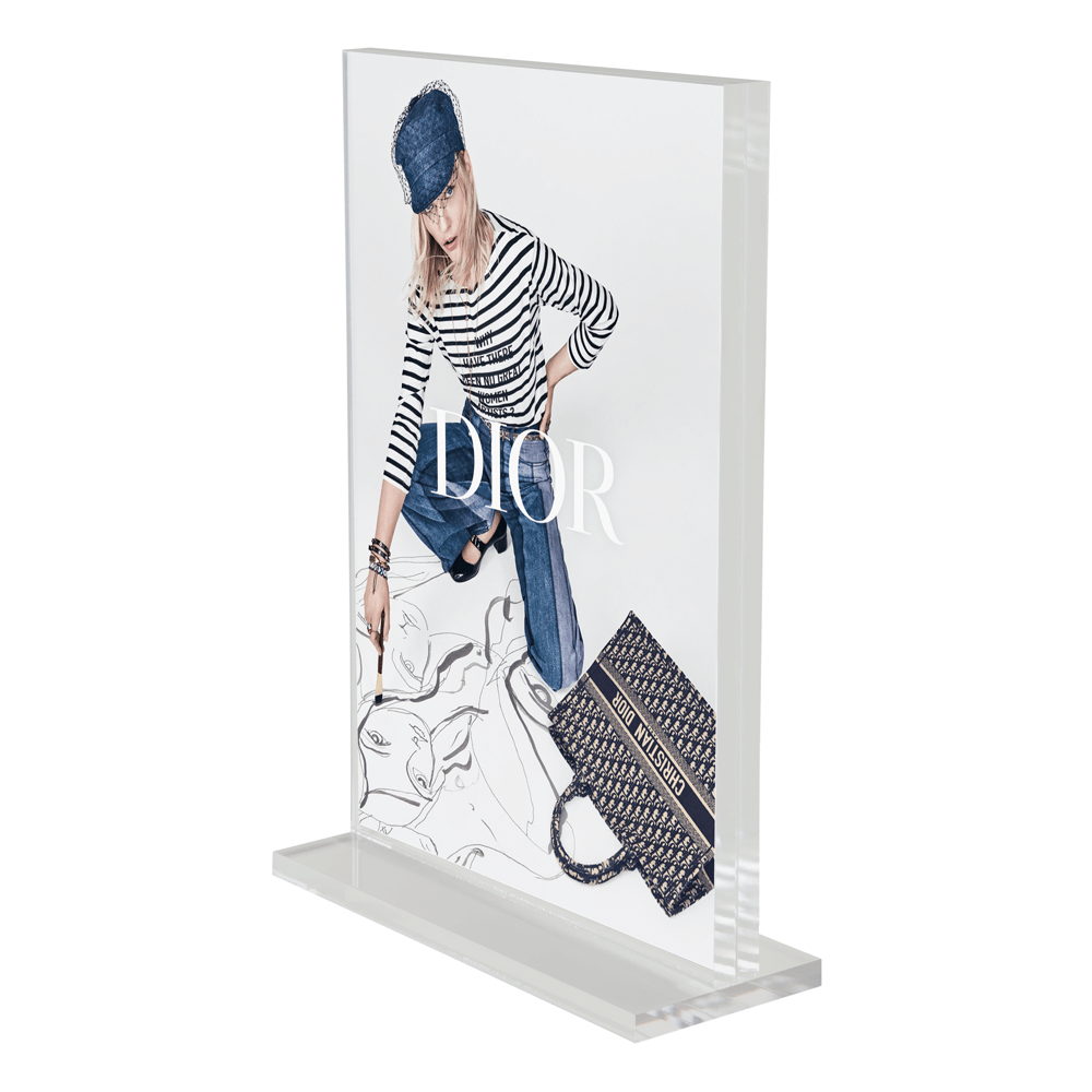 Premium Acrylic Poster Display Block | Sign Holders