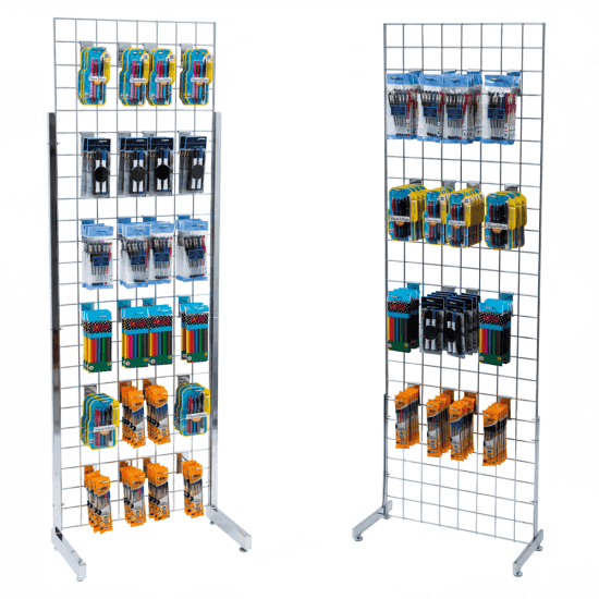 Hook Display Stand Gridwall Kit | Grid Mesh Display Stand