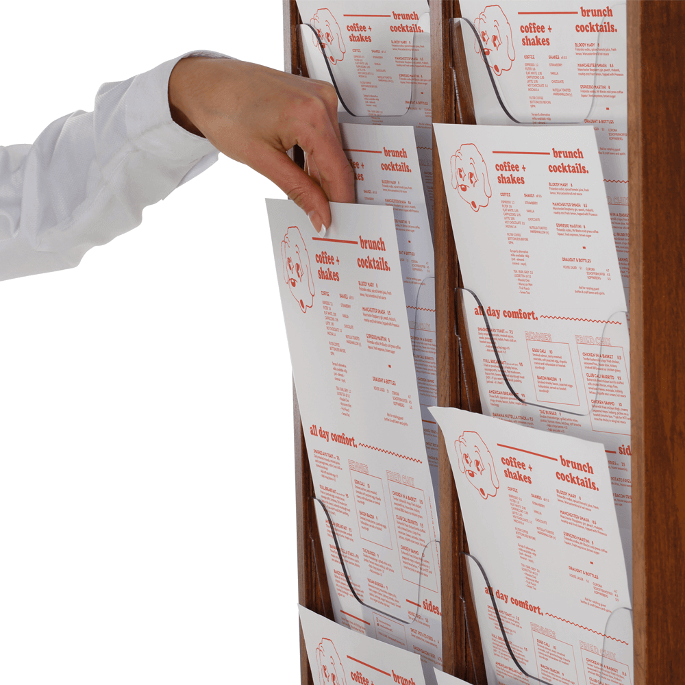 Magazine Wall Display | Wooden Wall Mounted Magazine Rack