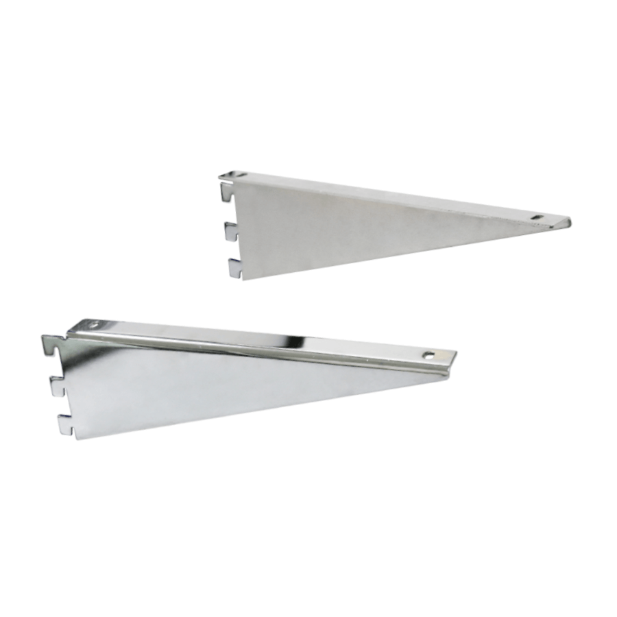 Twin Slot Brackets x 2 | Twin Slot Shelving Brackets | UK POS