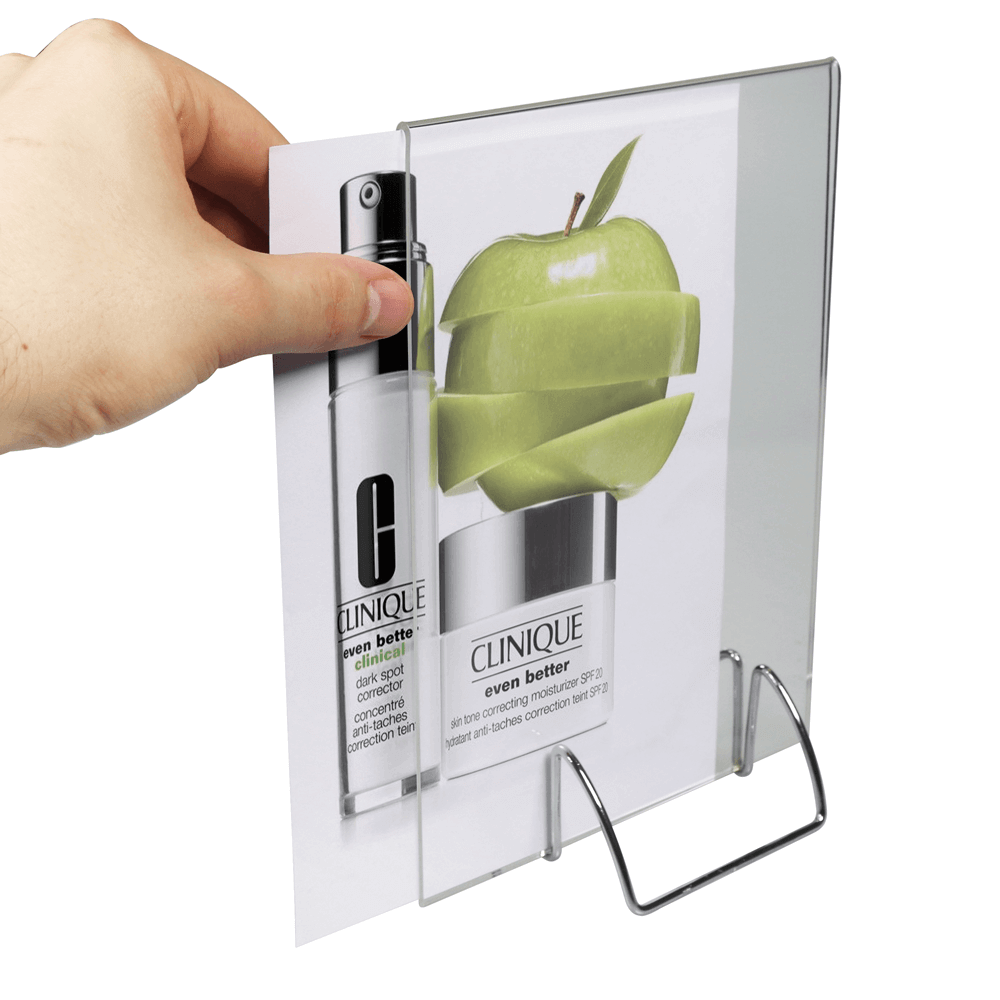 Chrome Wire Base Sign Holder | Wire Sign Holders