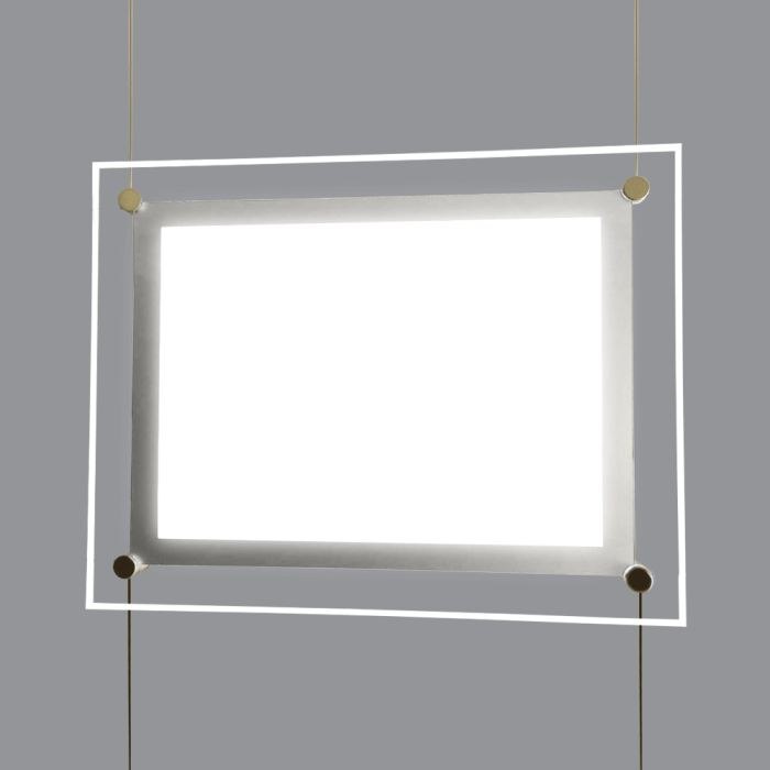 LED Cable Kit Window Display | Floor To Ceiling | Wall Mounted
